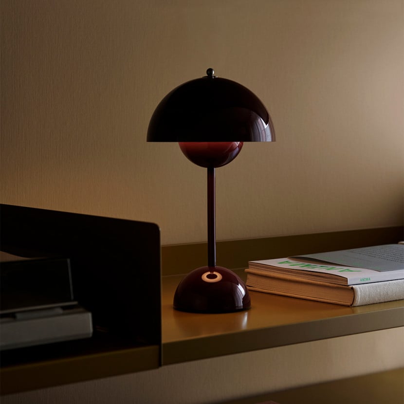 Flowerpot VP9 LED Portable Table Lamp by &Tradition