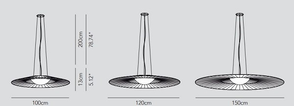 Mood LED Suspension by Modoluce